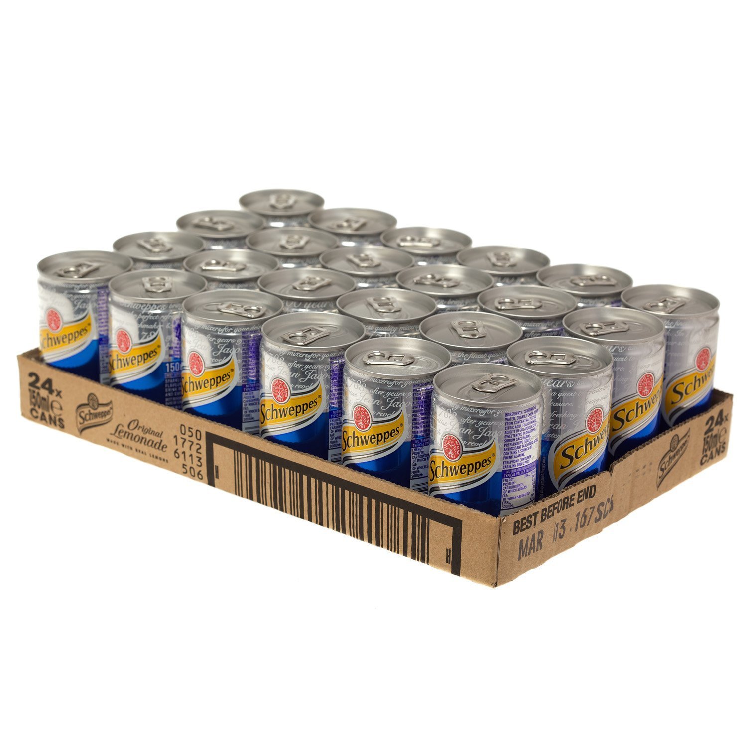 Schweppes Lemonade 150ml Mini Can 24 Pack | Desertcart EGYPT