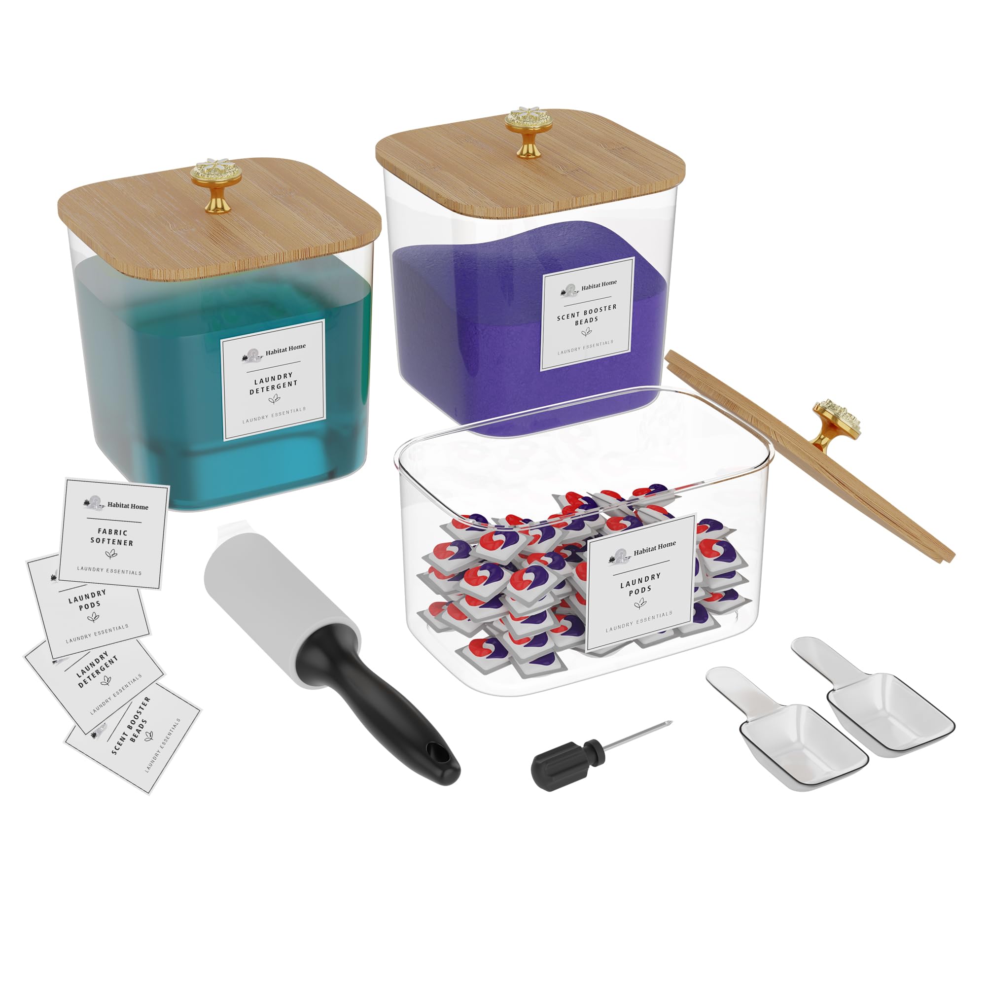 Amazon.com: 3 Pack Versatile Powder Laundry Detergent Container ...