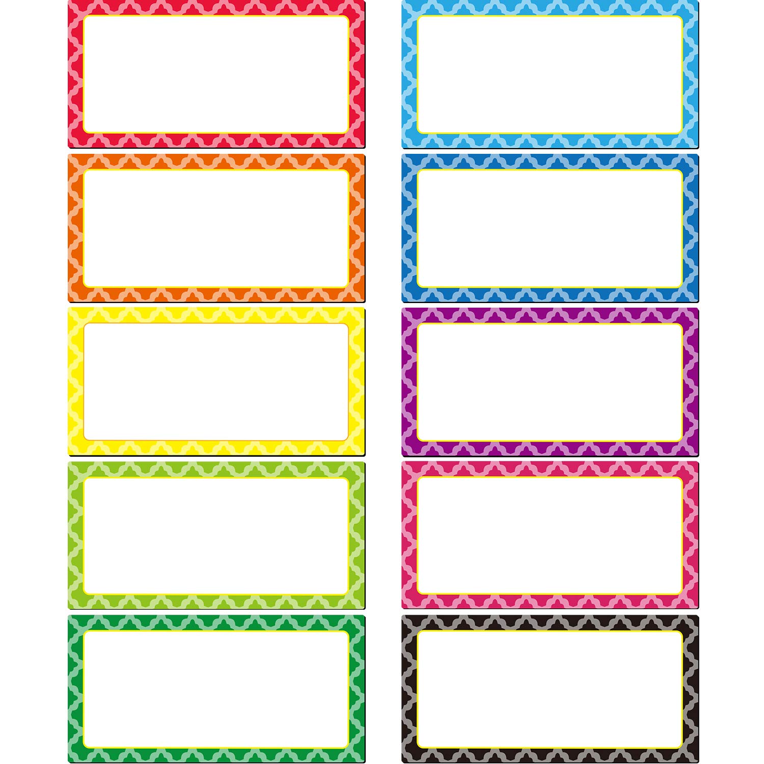 40 Pieces Magnetic Dry Erase Labels Name Plate Labels Writable ...