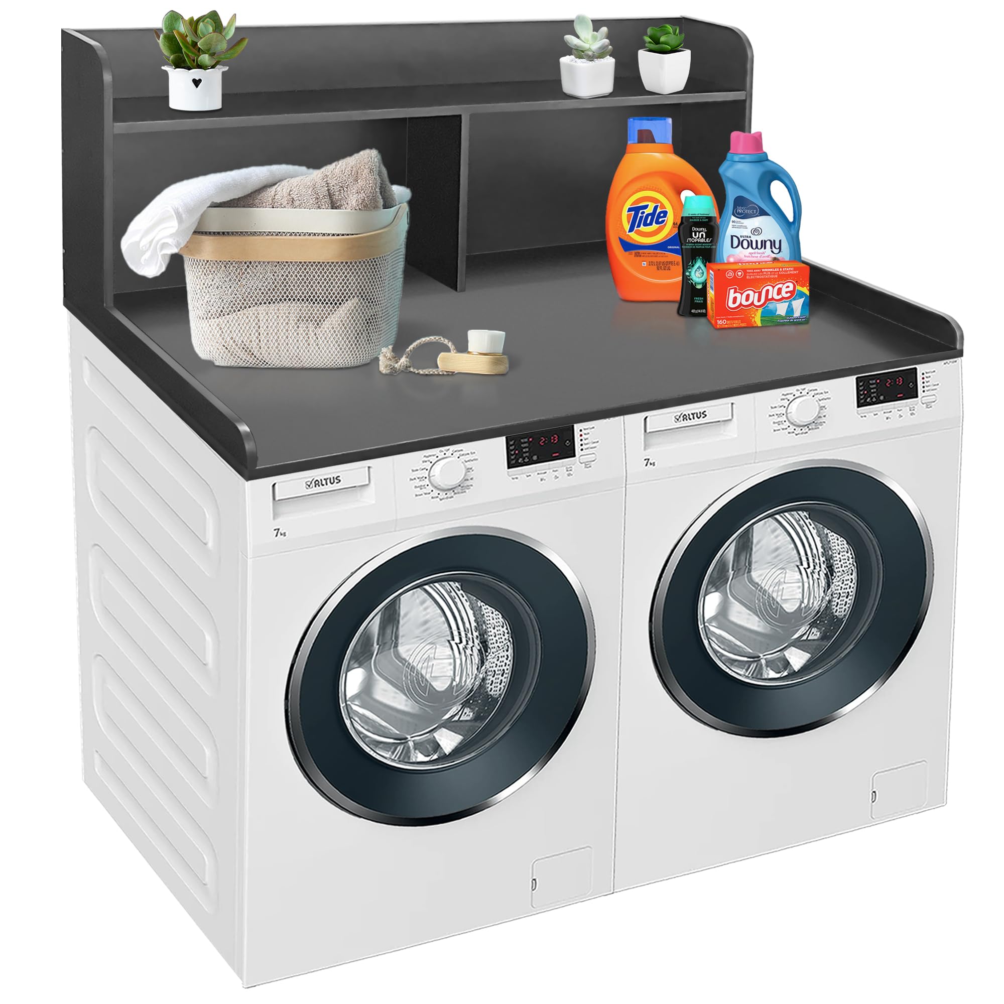 Amazon.com: Royxen Washer and Dryer Countertop with Shelf 20" Height ...