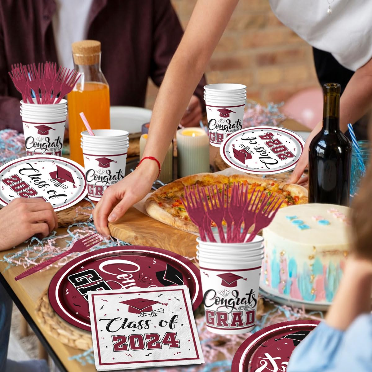 Snapklik.com : Graduation Party Decorations 2024 Maroon Graduation ...