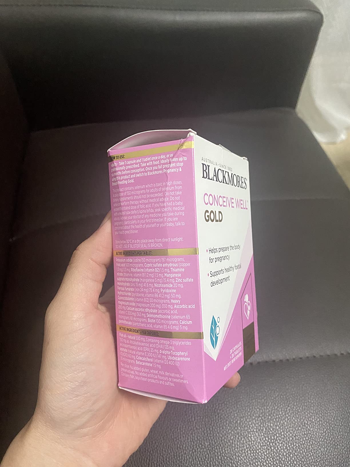 Amazon | Blackmores Conceive Well Gold 56 Tabs by Blackmores LTD ...