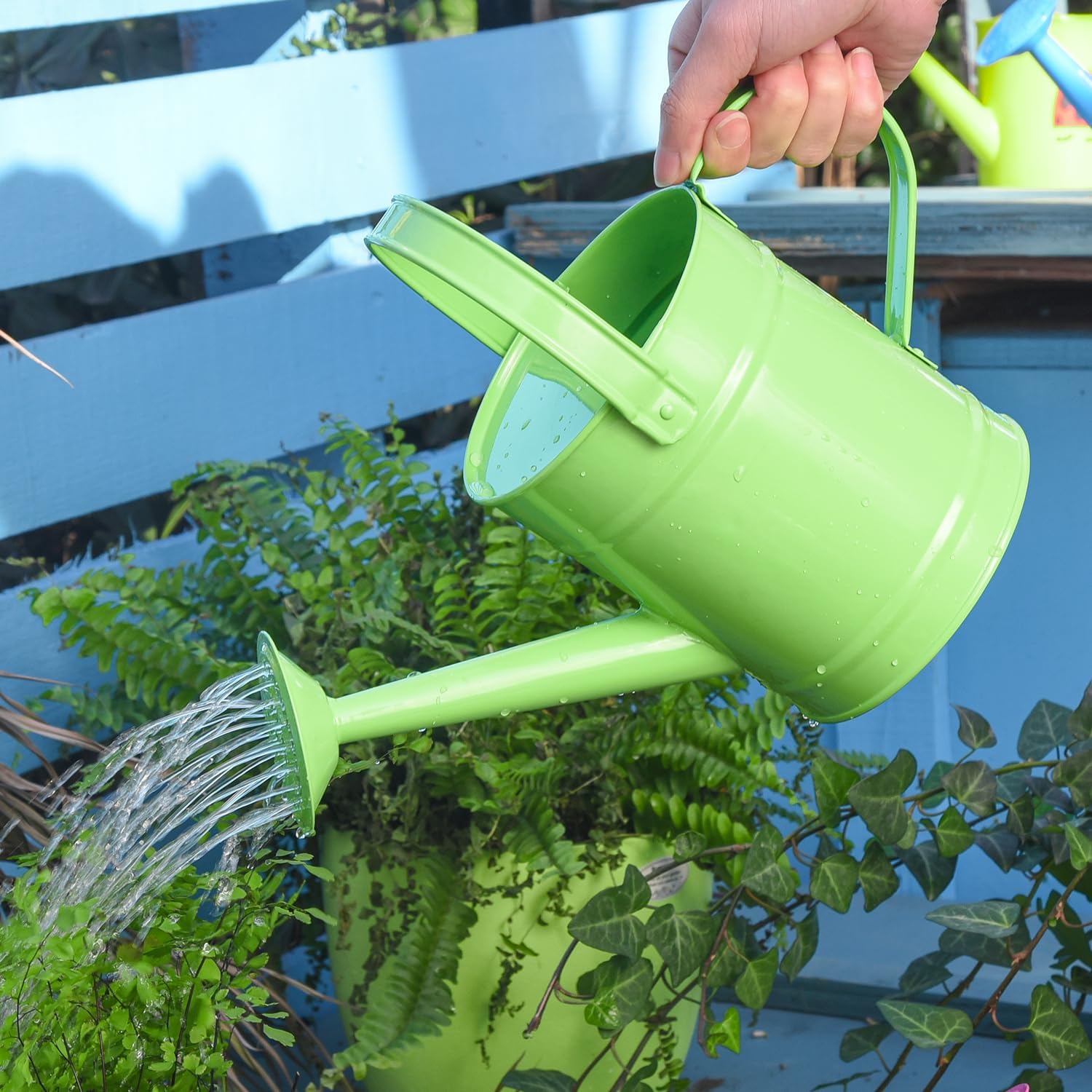 Amazon.com : Sungmor 1.5 Liter Small Bright Green Watering Can for ...