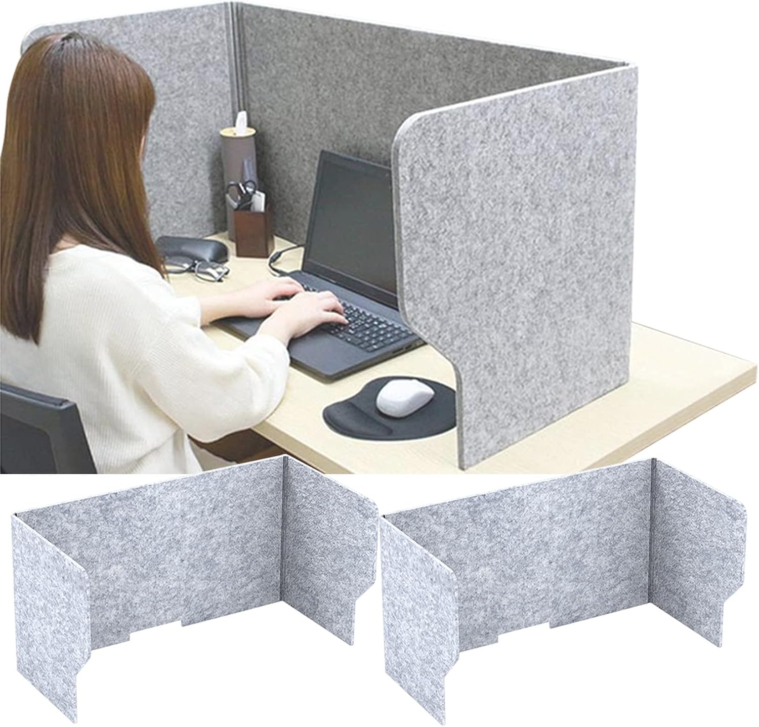 Amazon.com: ESOYAWE Folding Acoustic Desk Divider, Upright Desktop ...
