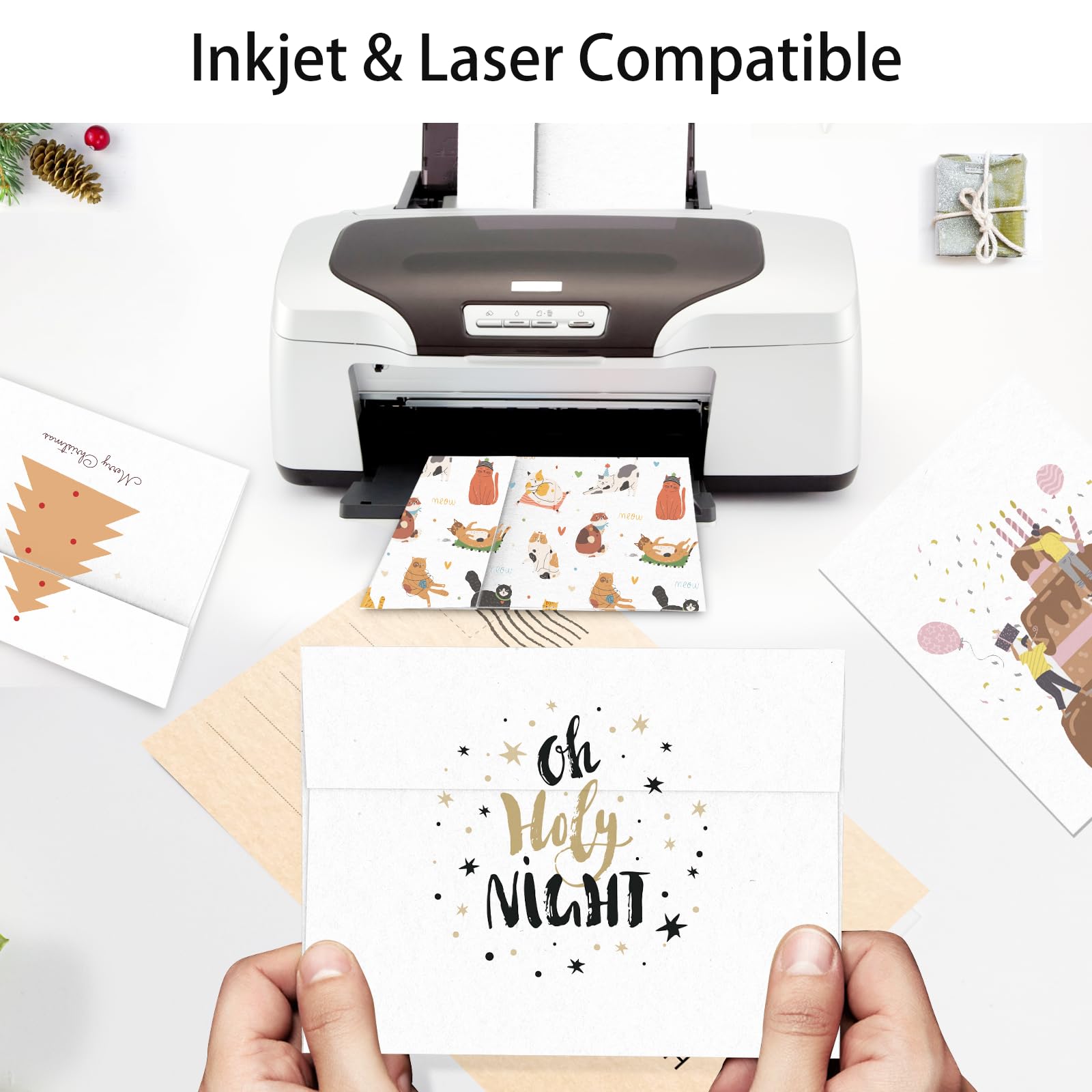 Snapklik.com : A4 White Envelopes 4x6 100 Pack, 4.25 X 6.25 Invitation ...