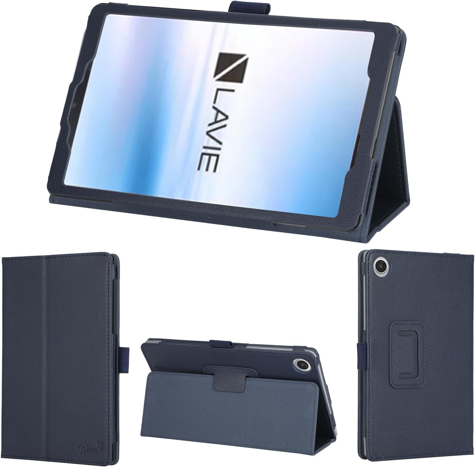 Amazon.co.jp: wisers NEC LAVIE Tab T8 PC-T0855GAS 専用 タブレットケース (ダークブルー ...