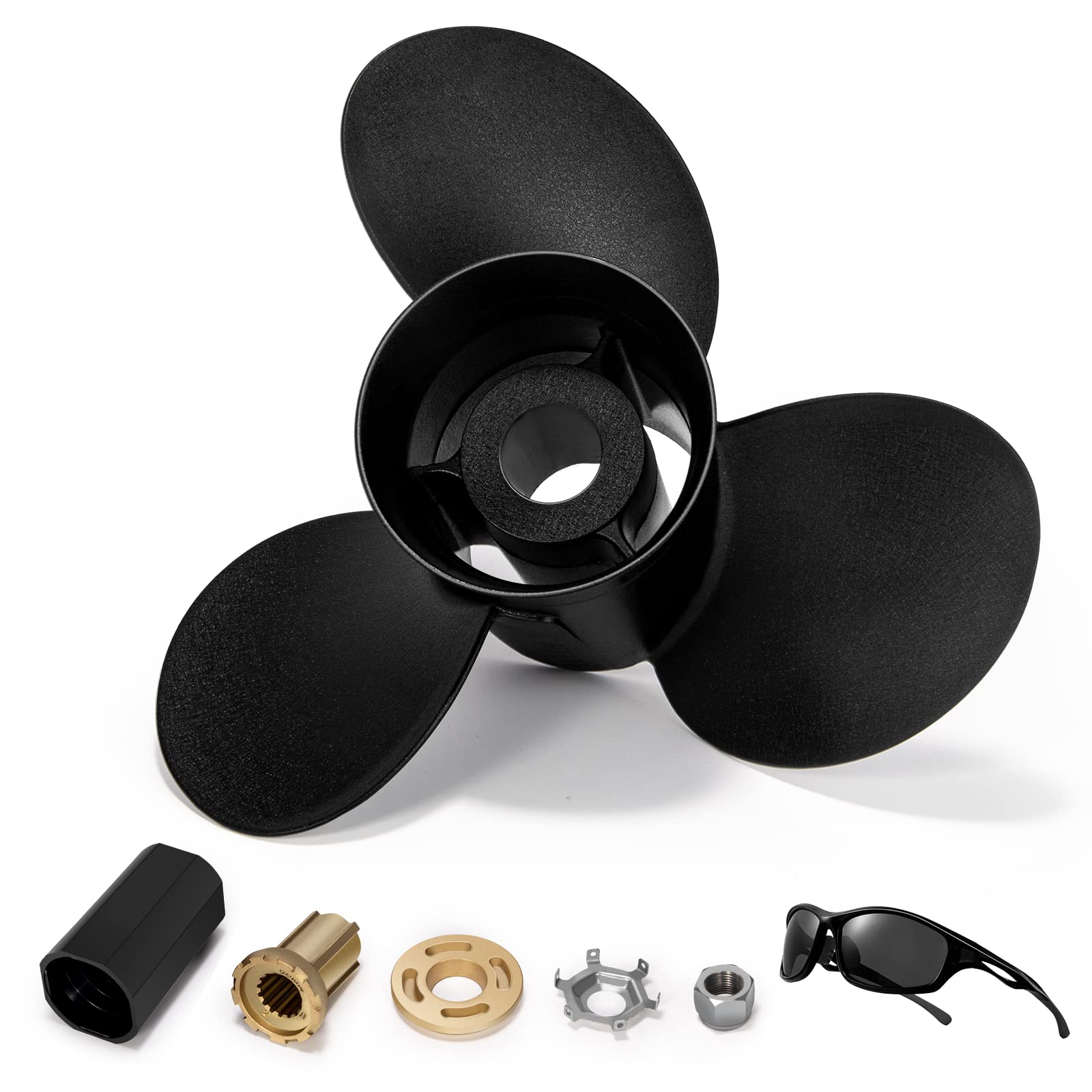 Amazon.com : Ceosiner Outboard Propeller 14 1/2 x 19 Pitch 48-832830A45 ...