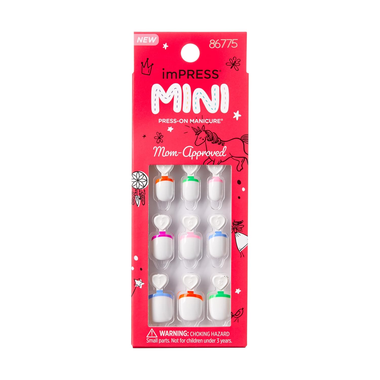 KISS imPRESS Mini Press-On Nails Manicure for Kids... - Nailsickle
