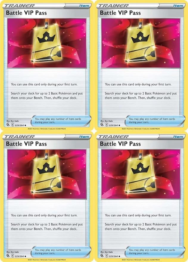 Amazon.com: Battle VIP Pass - 225/264 - Fusion Strike - Pokemon Trainer ...