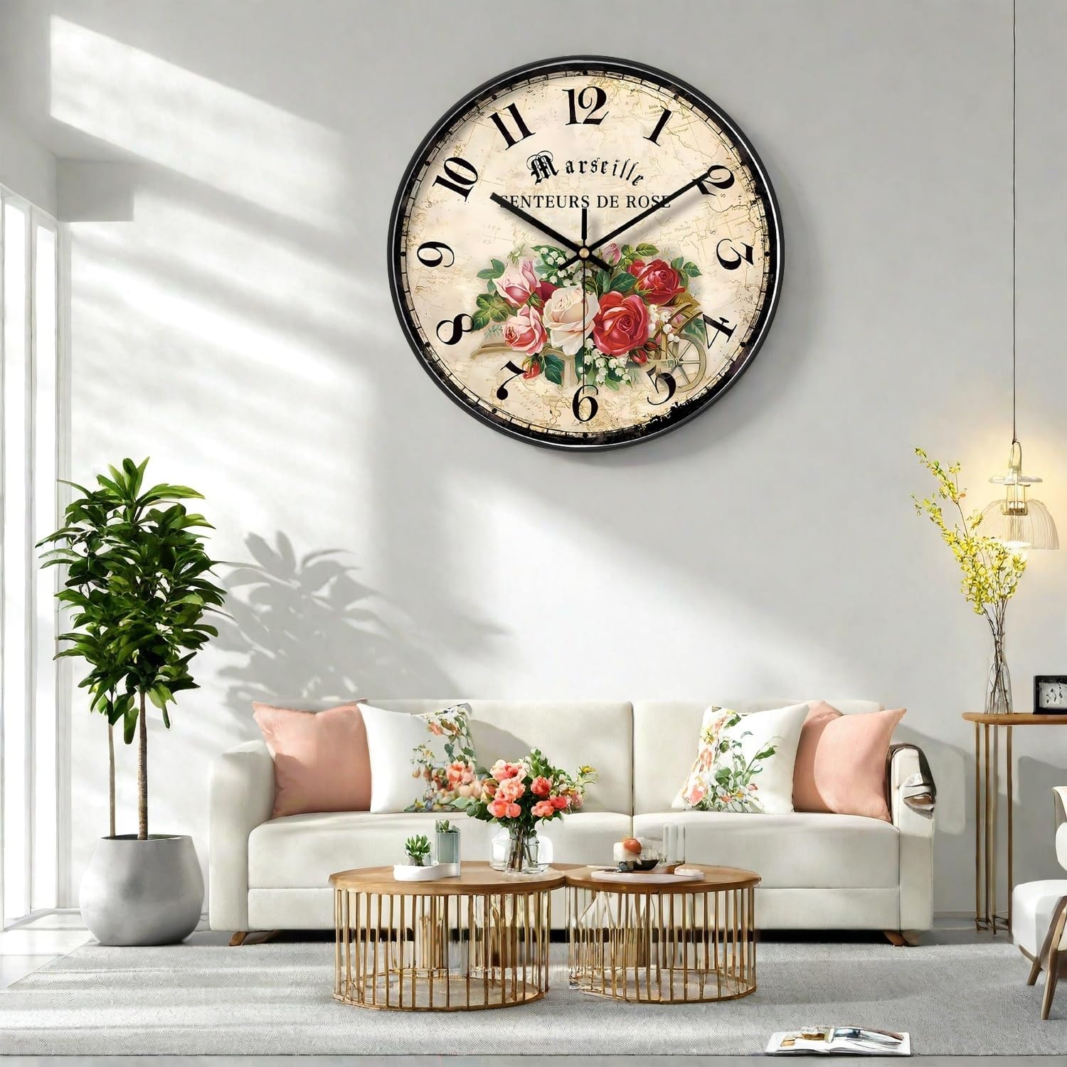 Snapklik.com : Wall Clock 12 Inch Wall Clock Vintage French Marseille ...