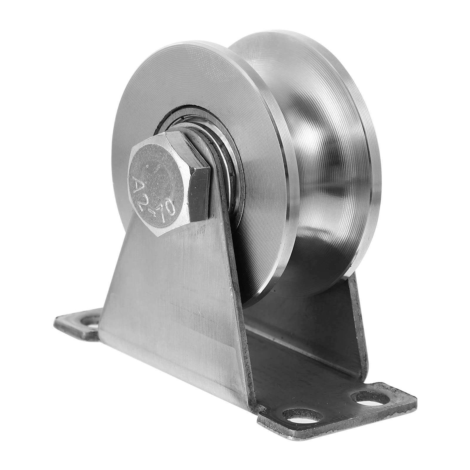 Buy Balacoo Stainless Steel U- Type Groove Gate Wheel, Rigid Track ...