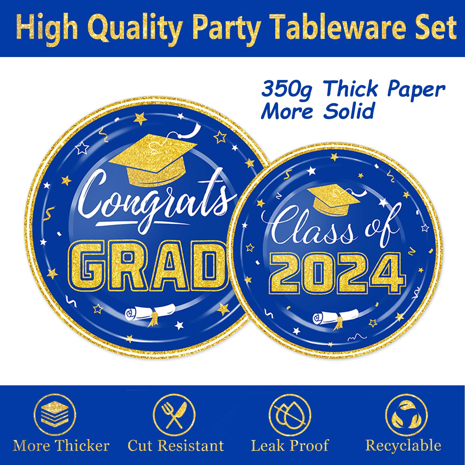 Snapklik.com : Graduation Plates And Napkins 2024 Graduation Party ...