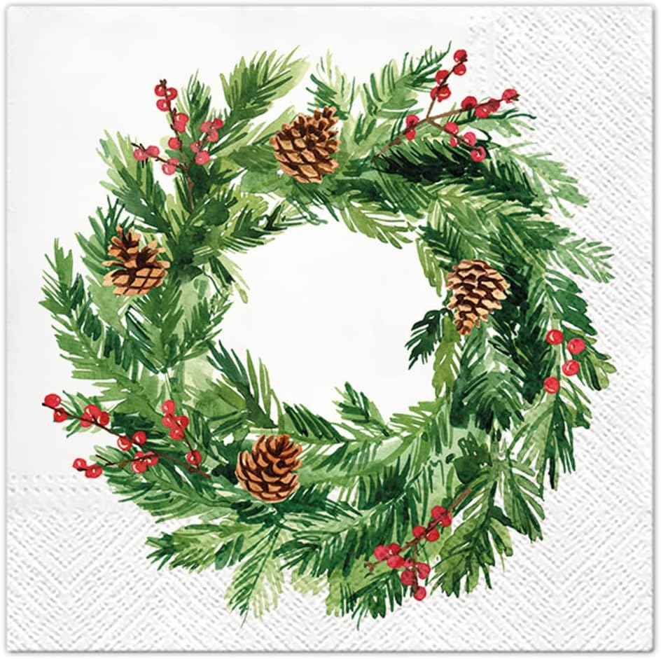 3-Ply Christmas Paper Serviettes Xmas Napkins for Decoupage 33cm x 33cm ...