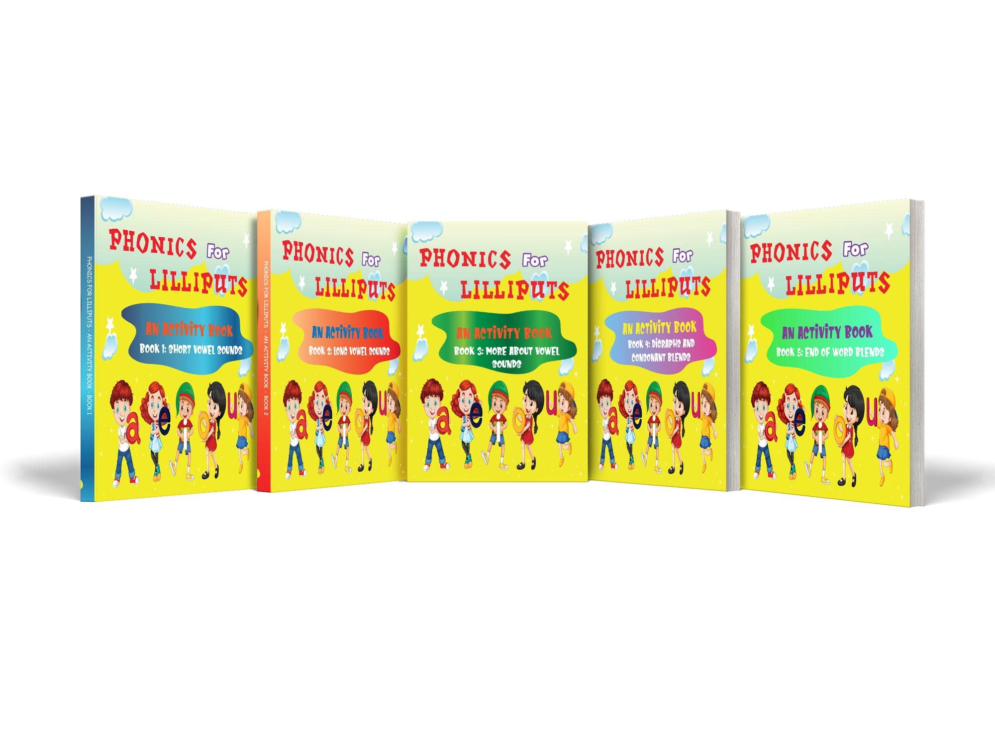 Buy Phonics for Lilliputs 5 Books Pack for Children Age 3 -10 Years ...