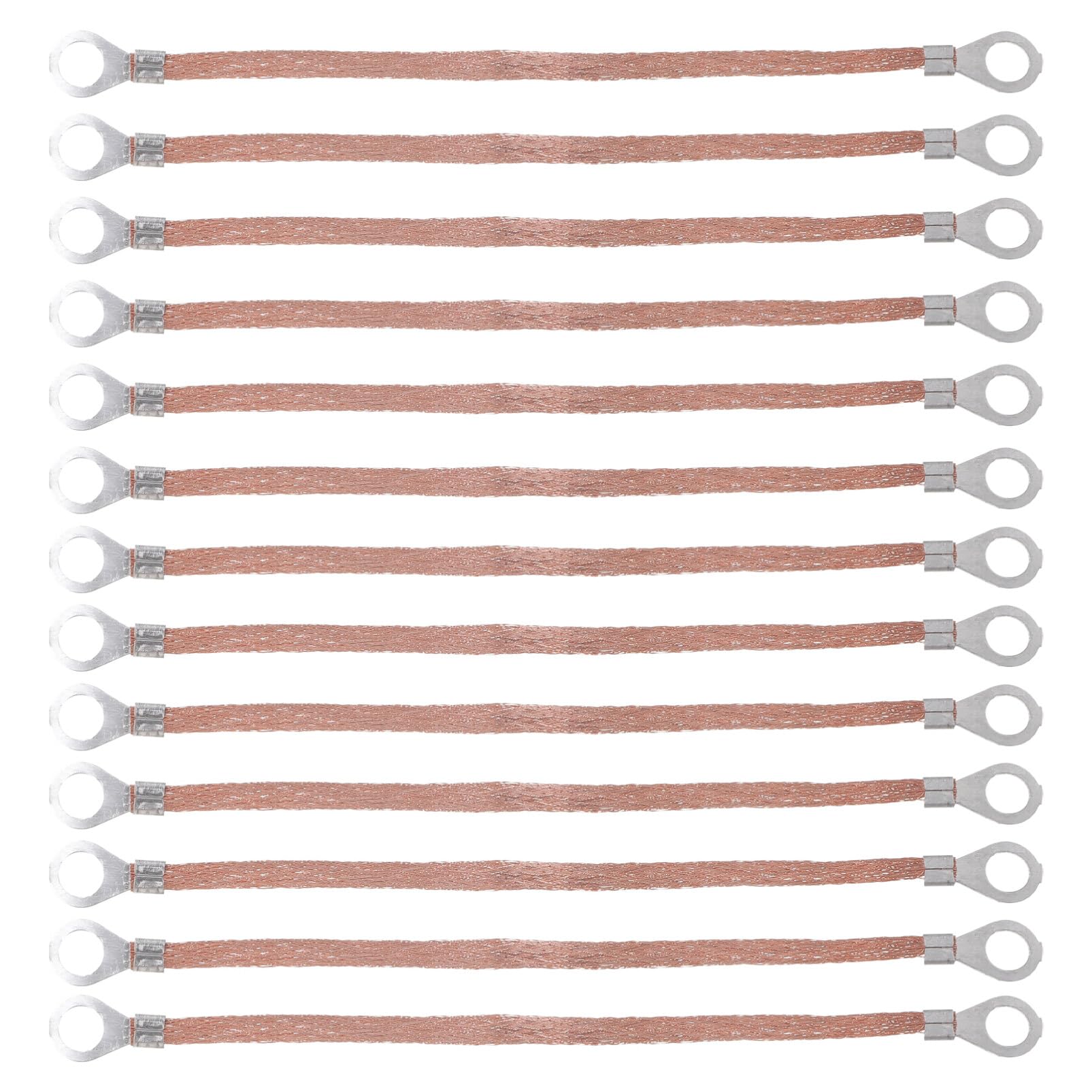 Buy 100pcs Ground Straps, Automotive Ground Strap Braided Copper Ground ...