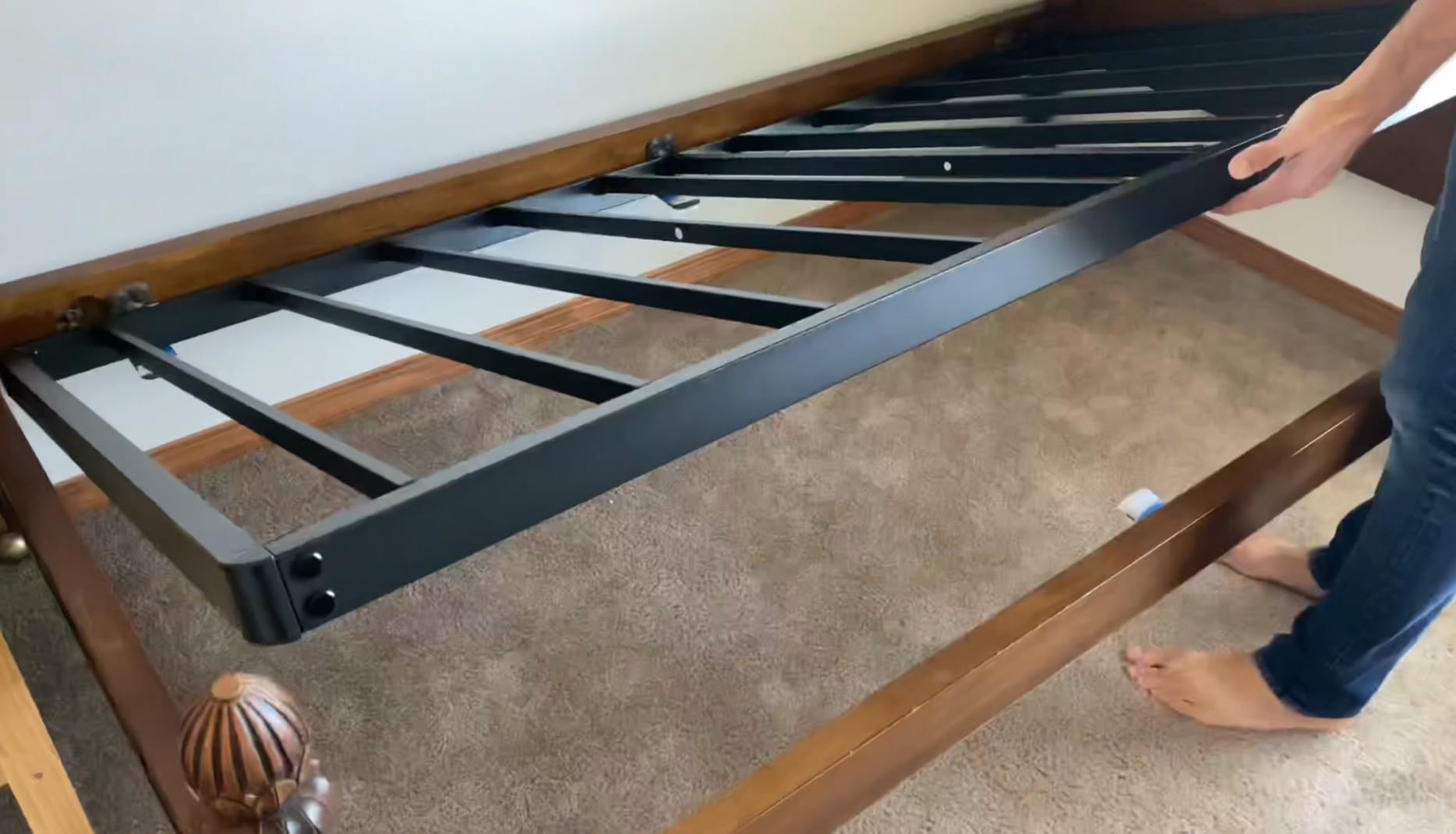 $26/mo - Finance Aardhen King 2 Inch Box Spring & Bed Slat Replacement ...