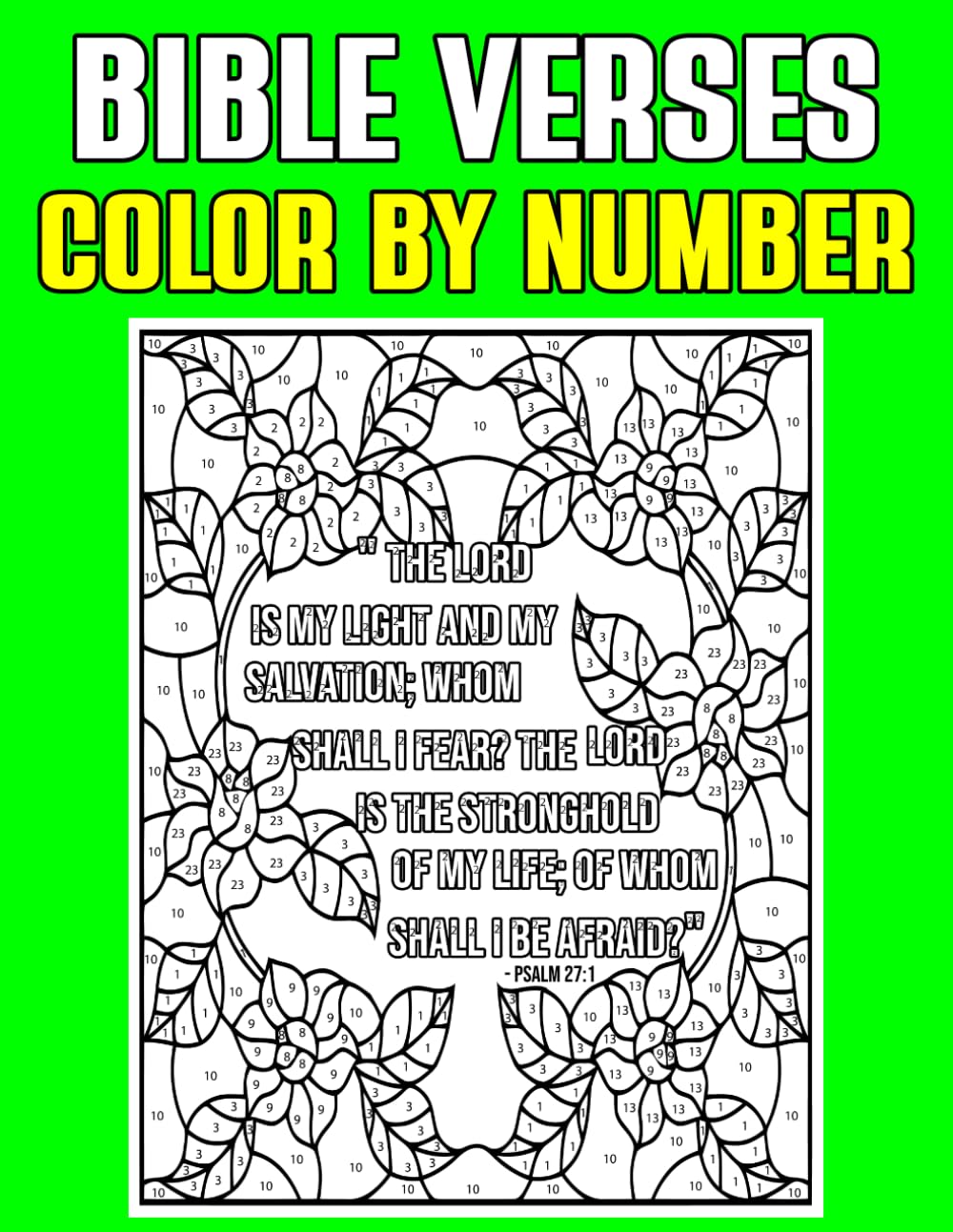 Bible Verses Color By Number: Color Your Faith 50 Bible Verses to ...