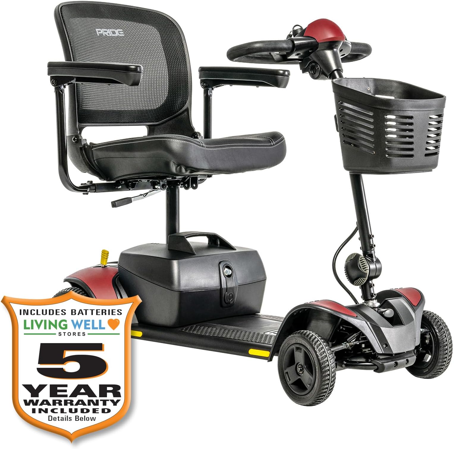 Amazon.com: Pride Go Go Elite Traveller 2, 4-Wheel Mobility Scooter ...