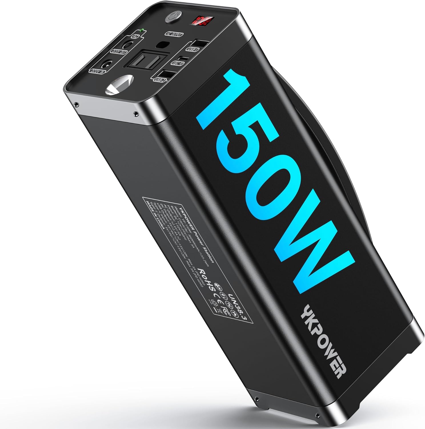 Amazon.com: YKPOWER Portable Power Station 150W, 133.2 Wh Fast Charging ...