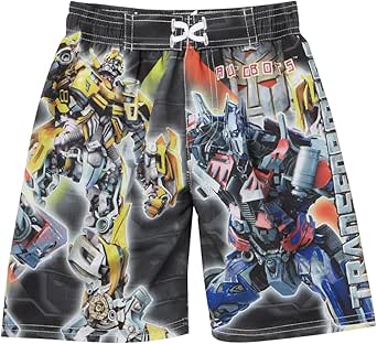 Transformers Little Boys' Autobots Swimsuit, Black, 7 : Amazon.co.uk