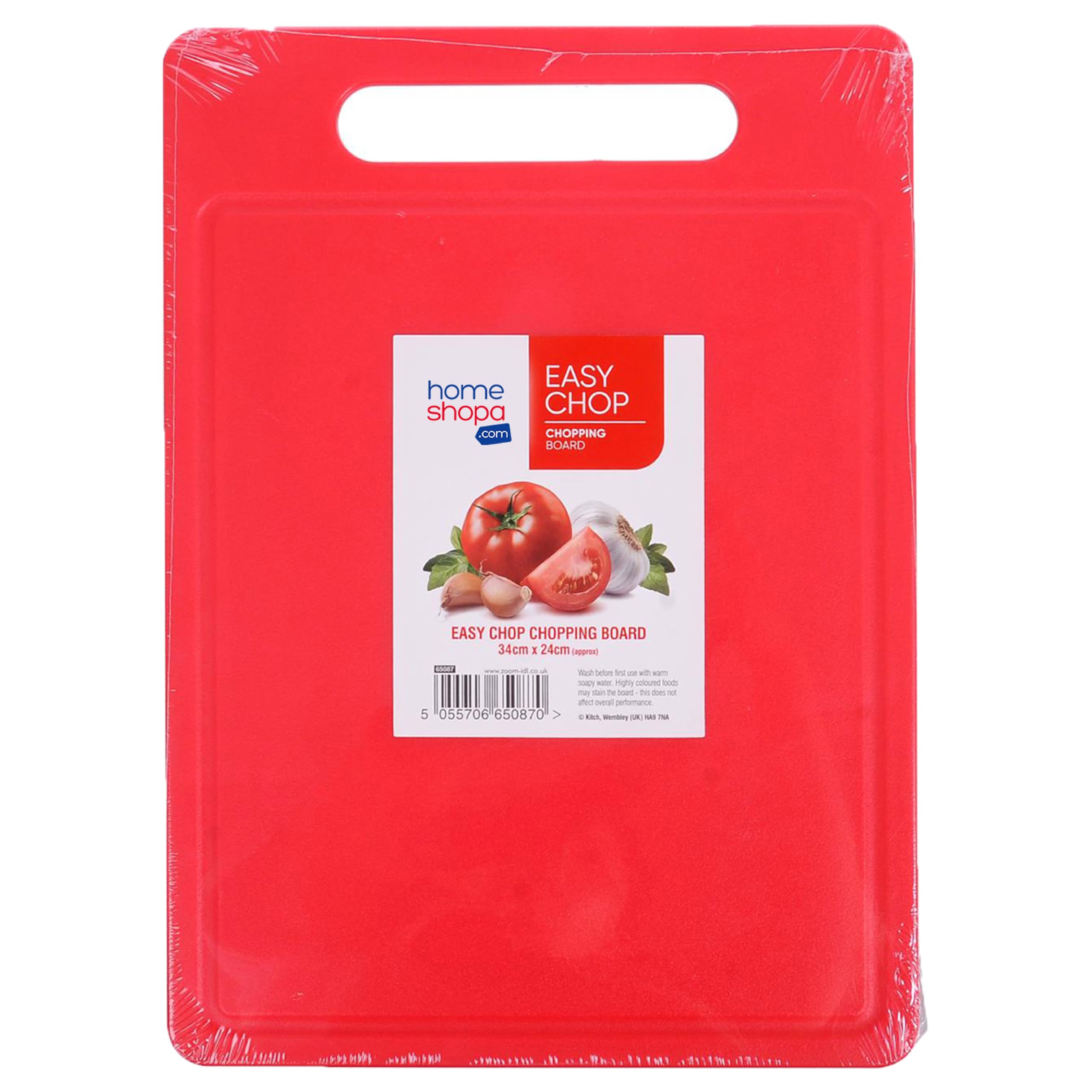 HOMESHOPA Plastic Chopping Board, 1 Pack BPA Free Kitchen Cutting Board ...