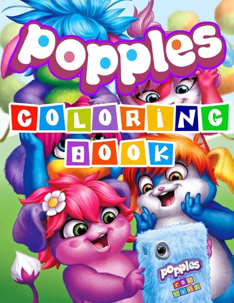 popples coloring pages