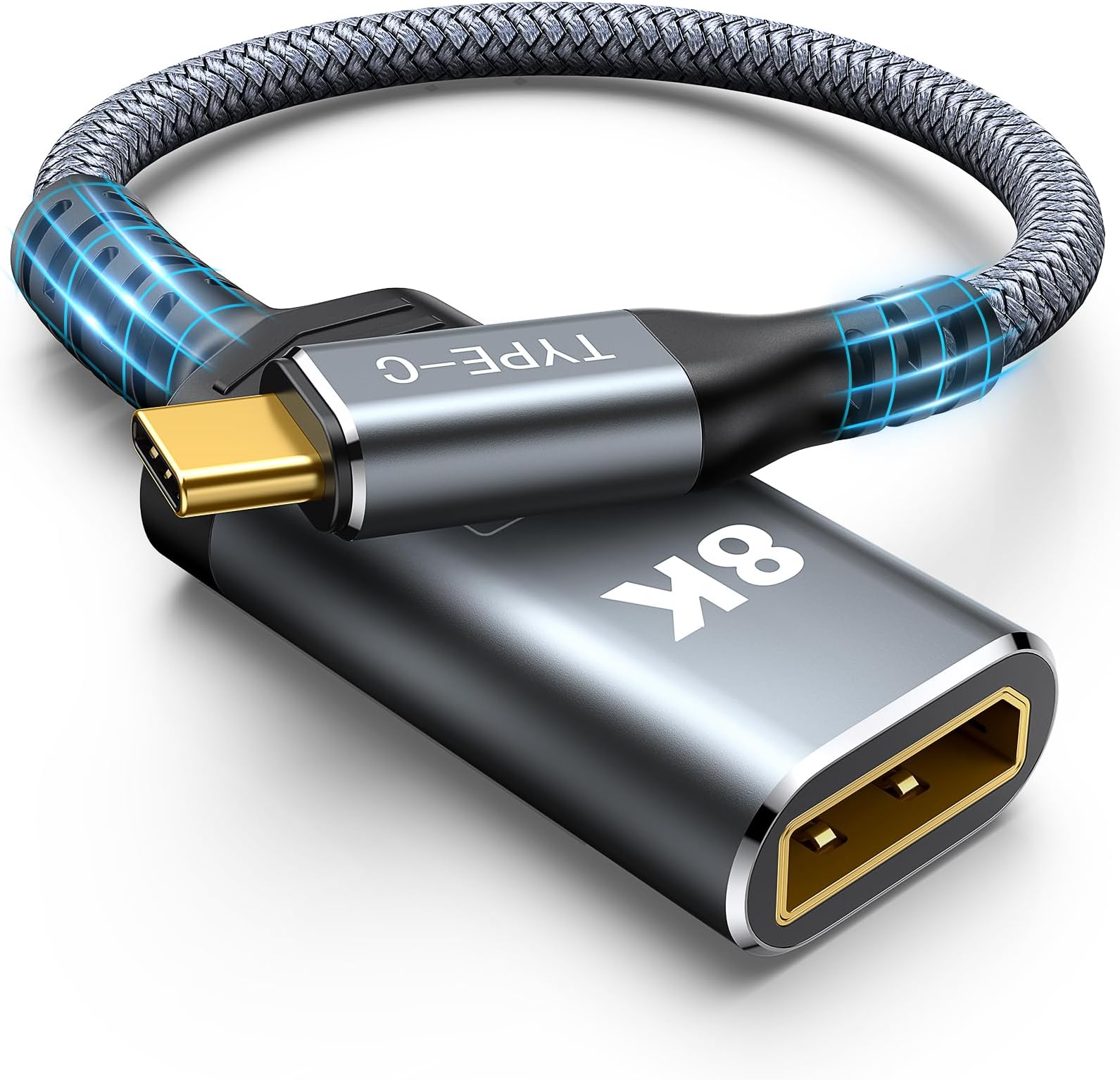 Amazon Basics USB-C-auf-DisplayPort-Adapter, Aluminium, Grau: Amazon.de ...