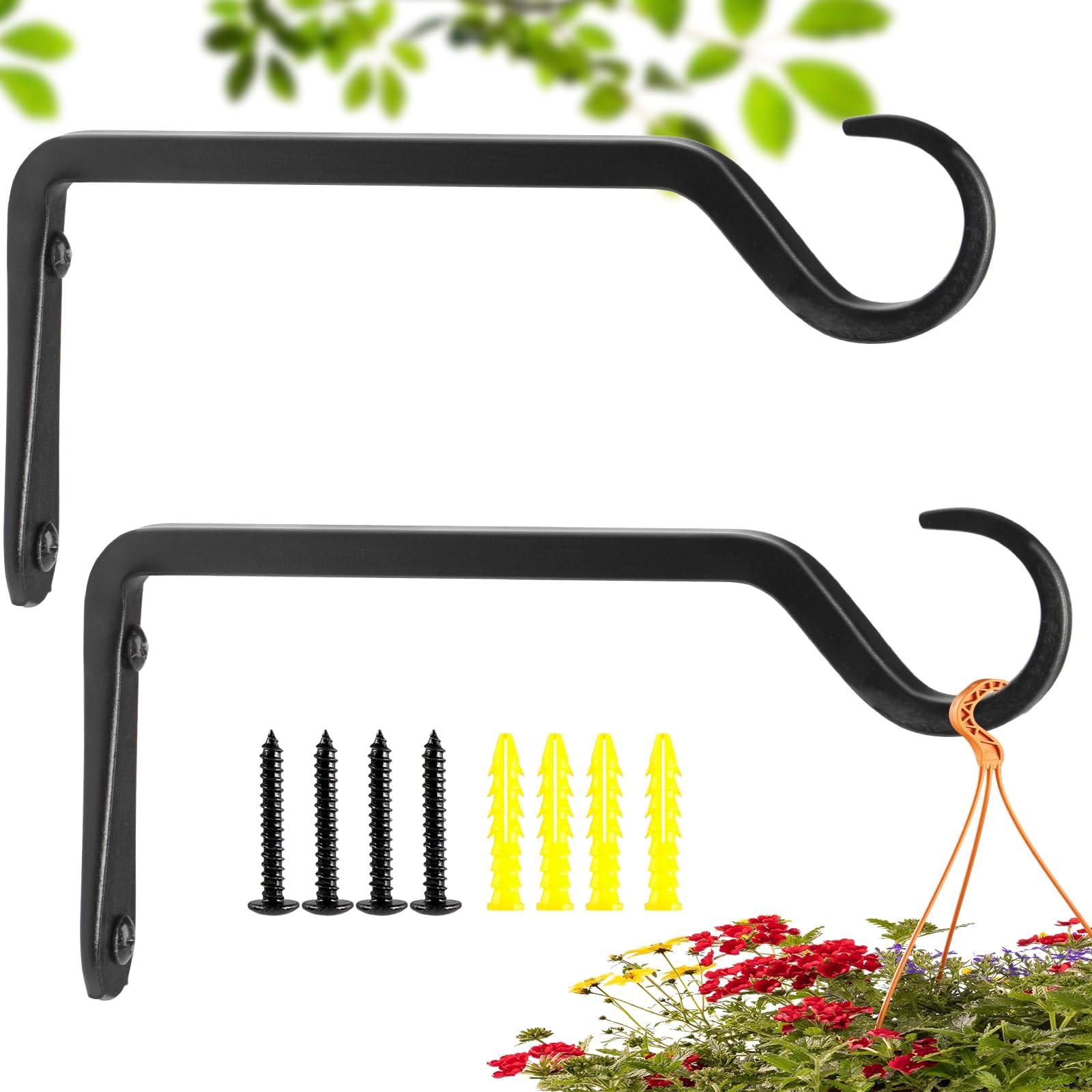 Amazon.com: KOOKASHOP Plant Hook Plant Hanger, 2 Pack 8 Inch Plant ...
