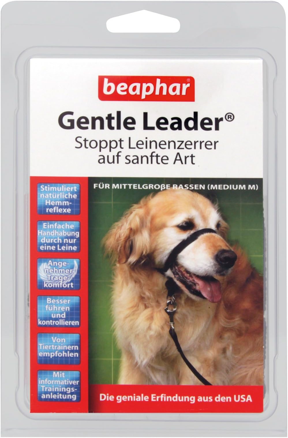 Beaphar | Gentle Leader | Head Collar for Medium Dogs | Stops Pulling ...