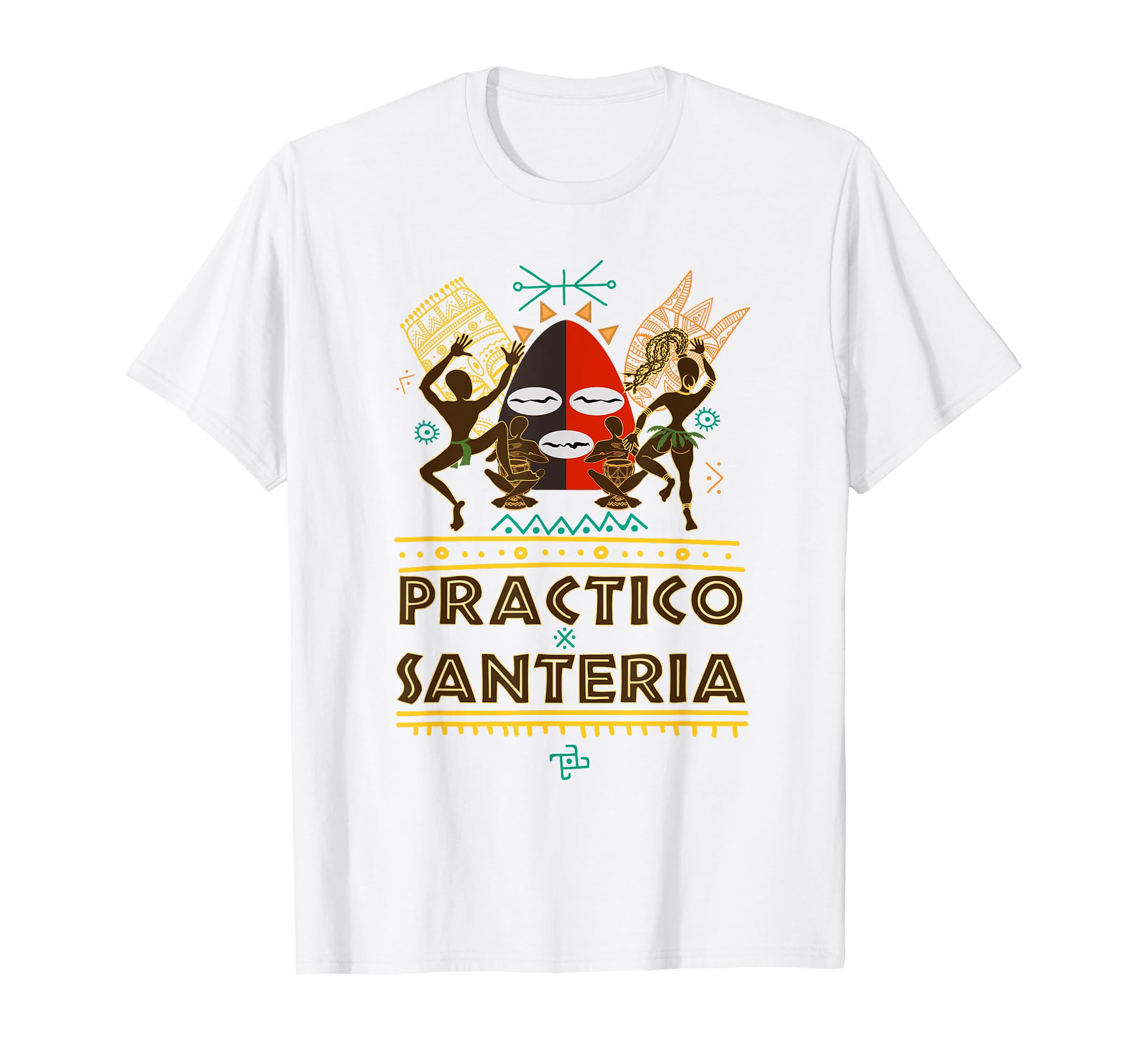 Santeria Cool Shirt Tribal Designs "Practico Santeria" Tee at Amazon ...