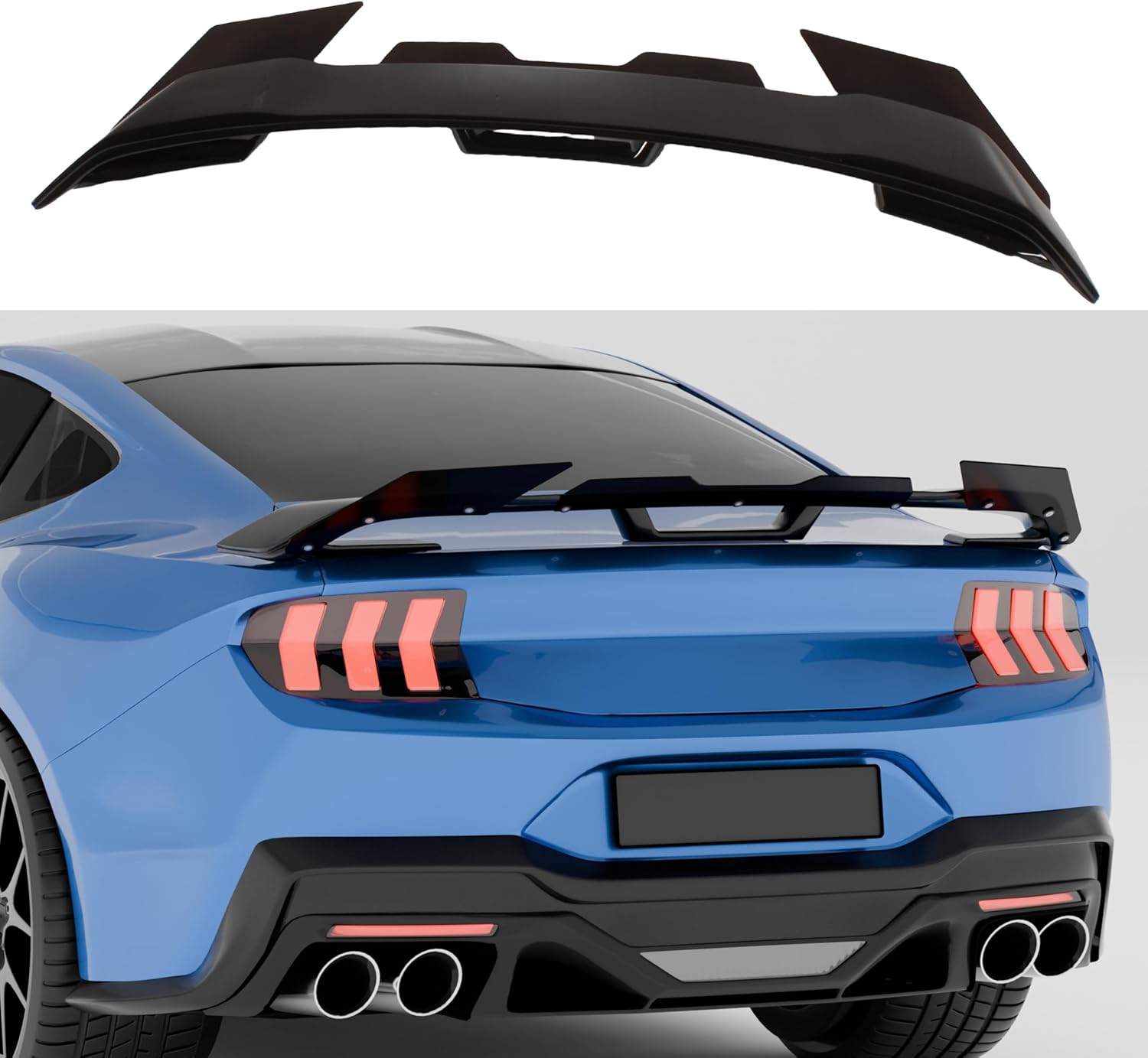 2015 Mustang Rear Spoiler 2015-2021 Ford Mustang GT500 Style Rear ...