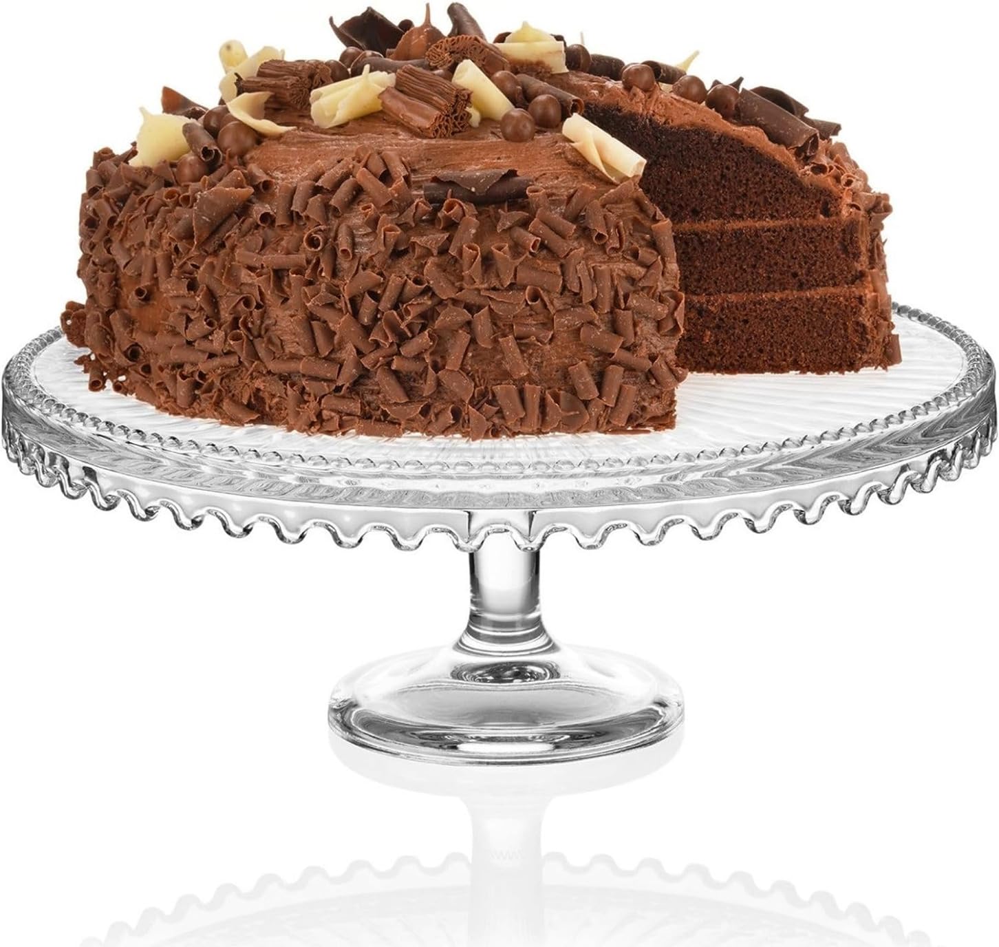 Muldale Glass Cake Stand for Afternoon Tea Display 28cm - Vintage ...
