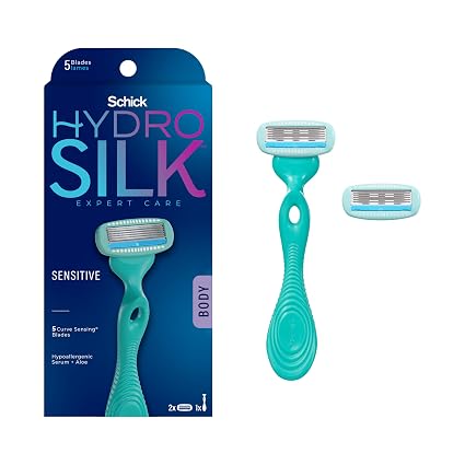 Amazon.com: Schick Hydro Silk Sensitive Women's Razor | 5-Blade Razors ...