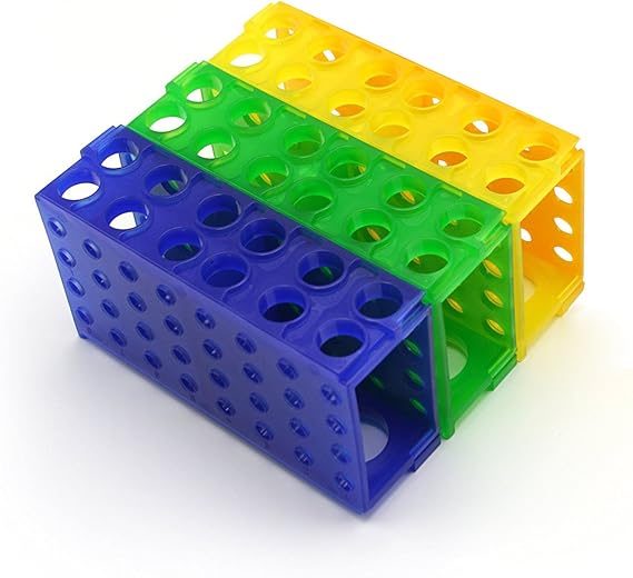 Amazon.com: PUL FACTORY Plastic Test Tube Rack, 4 Way, Assorted Colors ...