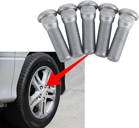 Wedcool 5PCS Wheel Bolt, M12*1.5 Tire Stud, Steel Lug Bolt, Wheel Lug ...