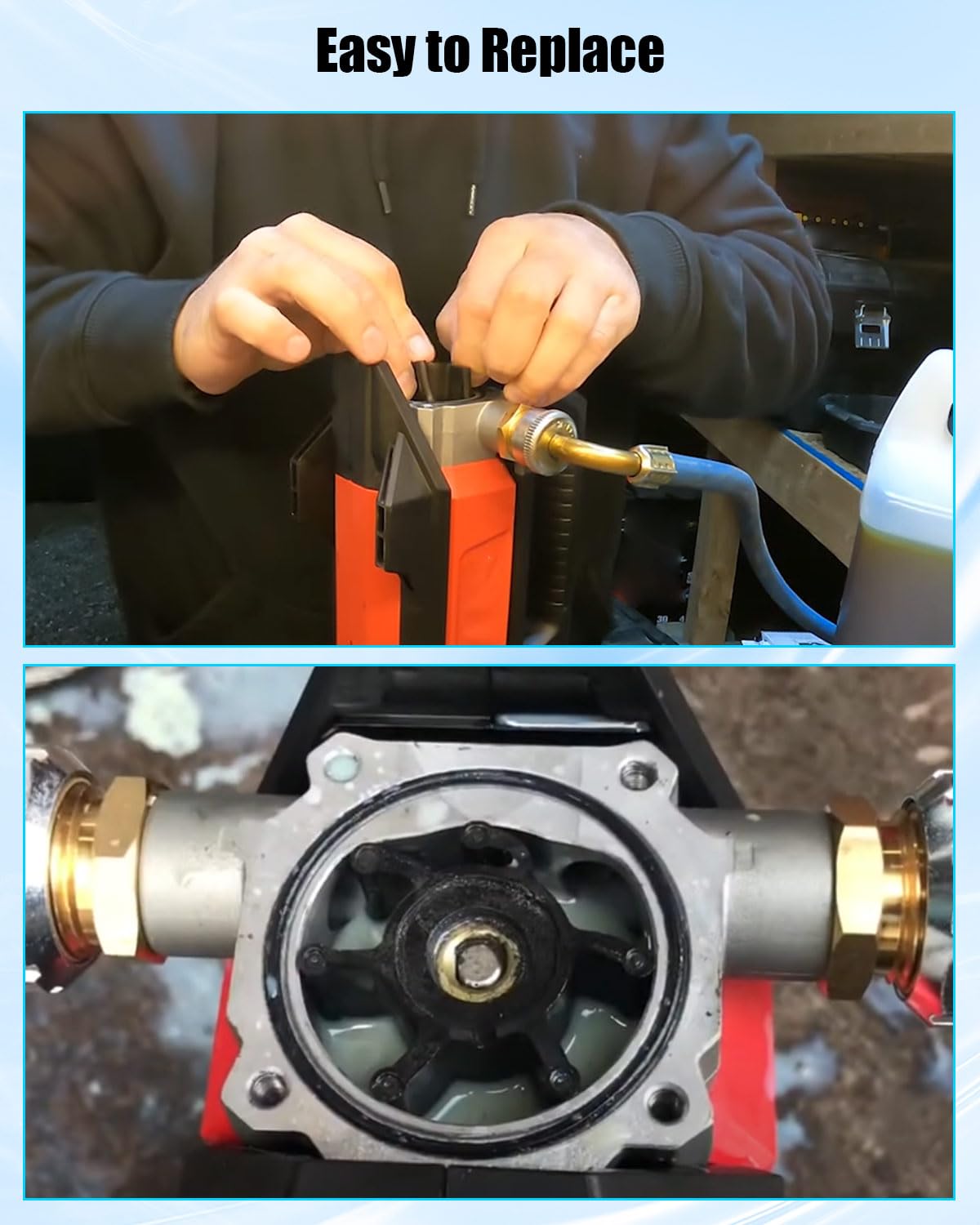 Milwaukee M18 Transfer Pump Brass Core Impeller With O-Ring Kit Replace ...