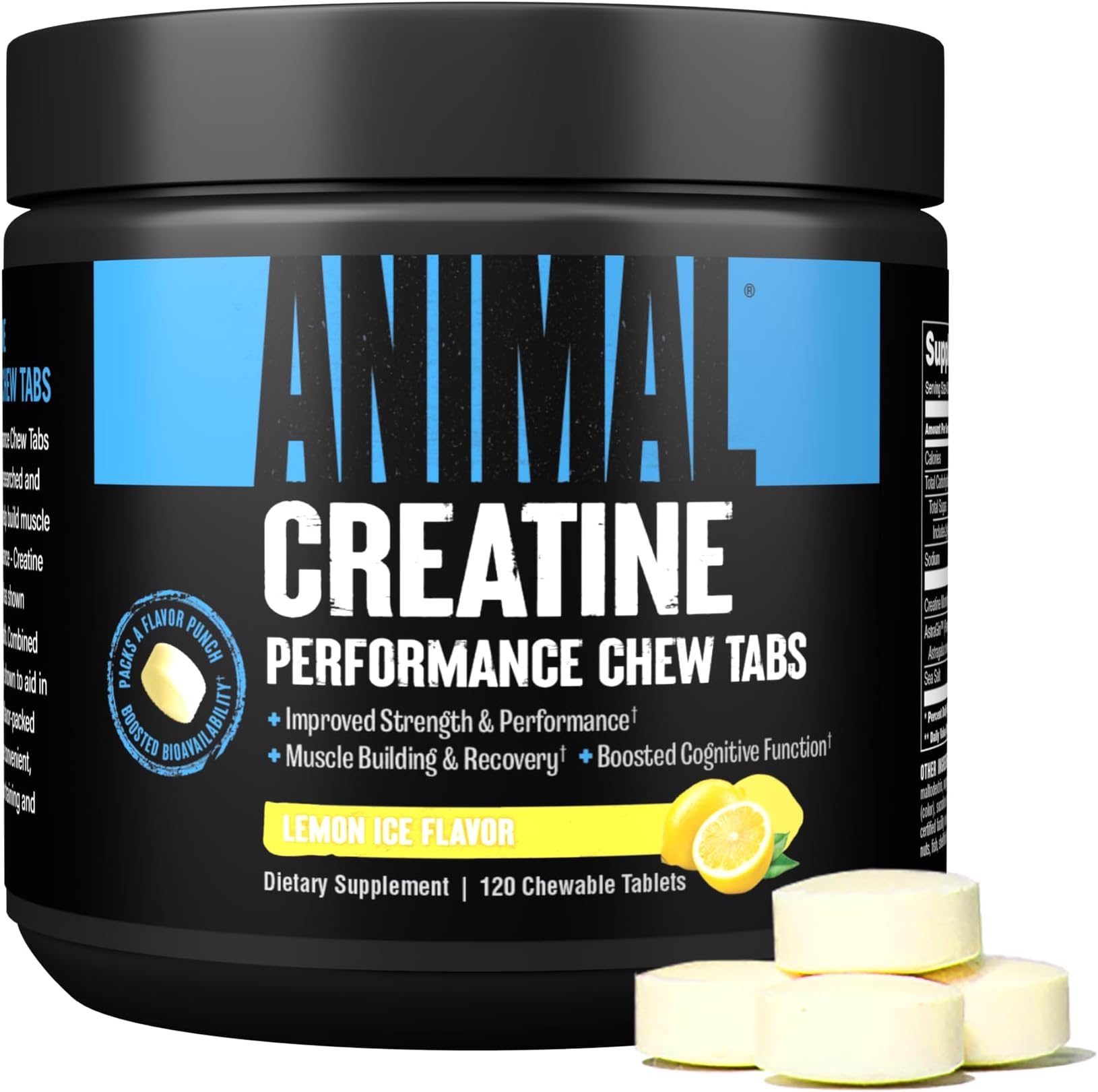 Amazon.com: Animal Creatine Chews Tablets - Creatine Monohydrate ...