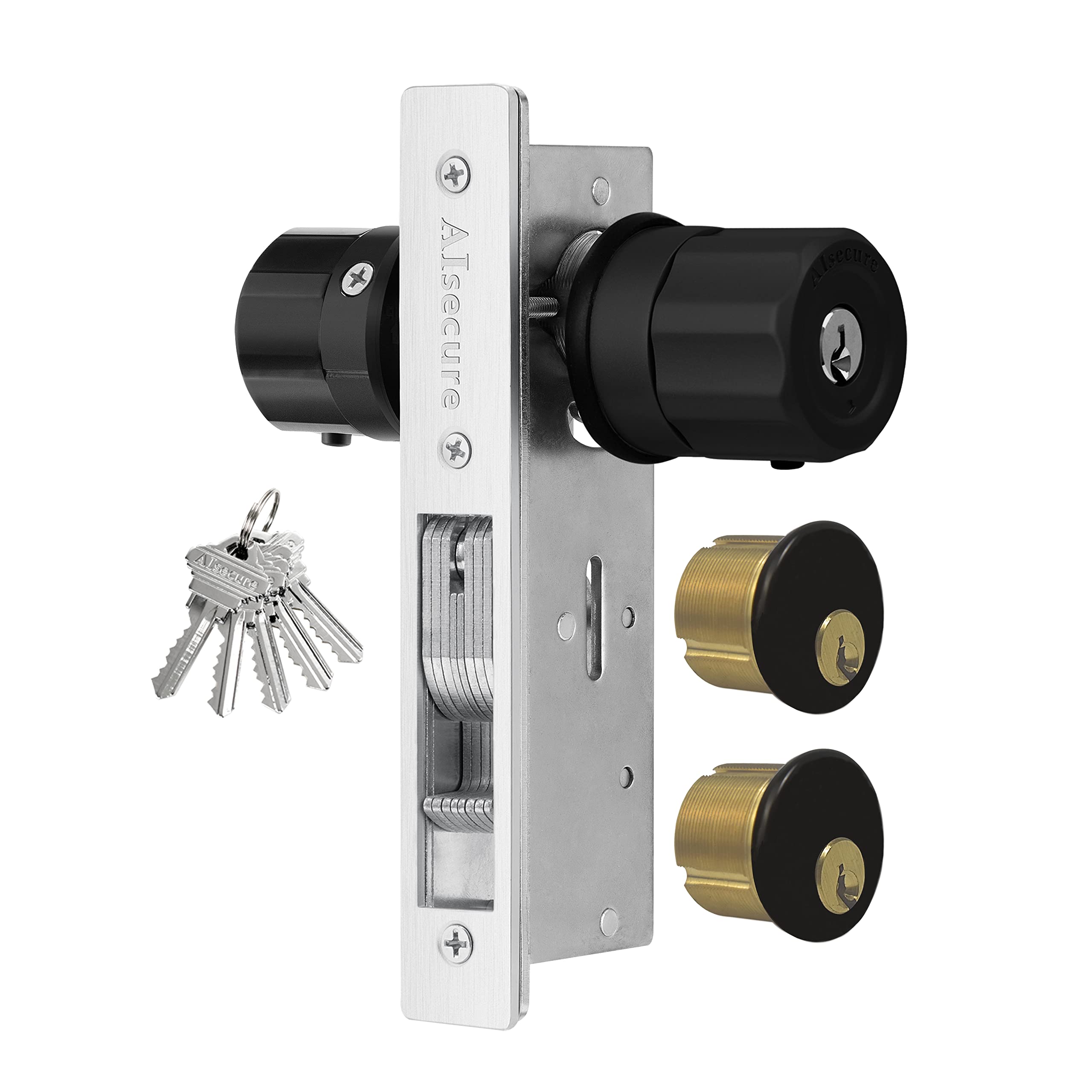 Buy Alsecure Twist-to-Lock Storefront Door Lock Keyless with Anti ...