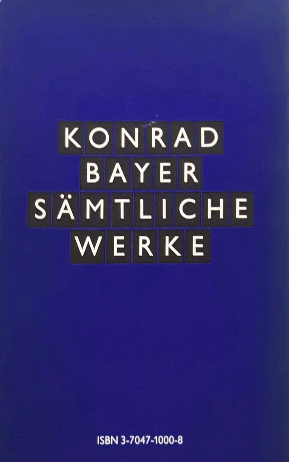 Amazon.com: Sämtliche Werke: 9783704710000: Konrad Bayer: Books