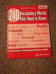 Amazon.com: 240 Vocabulary Words Kids Need to Know, Grade 1: 24 Ready ...