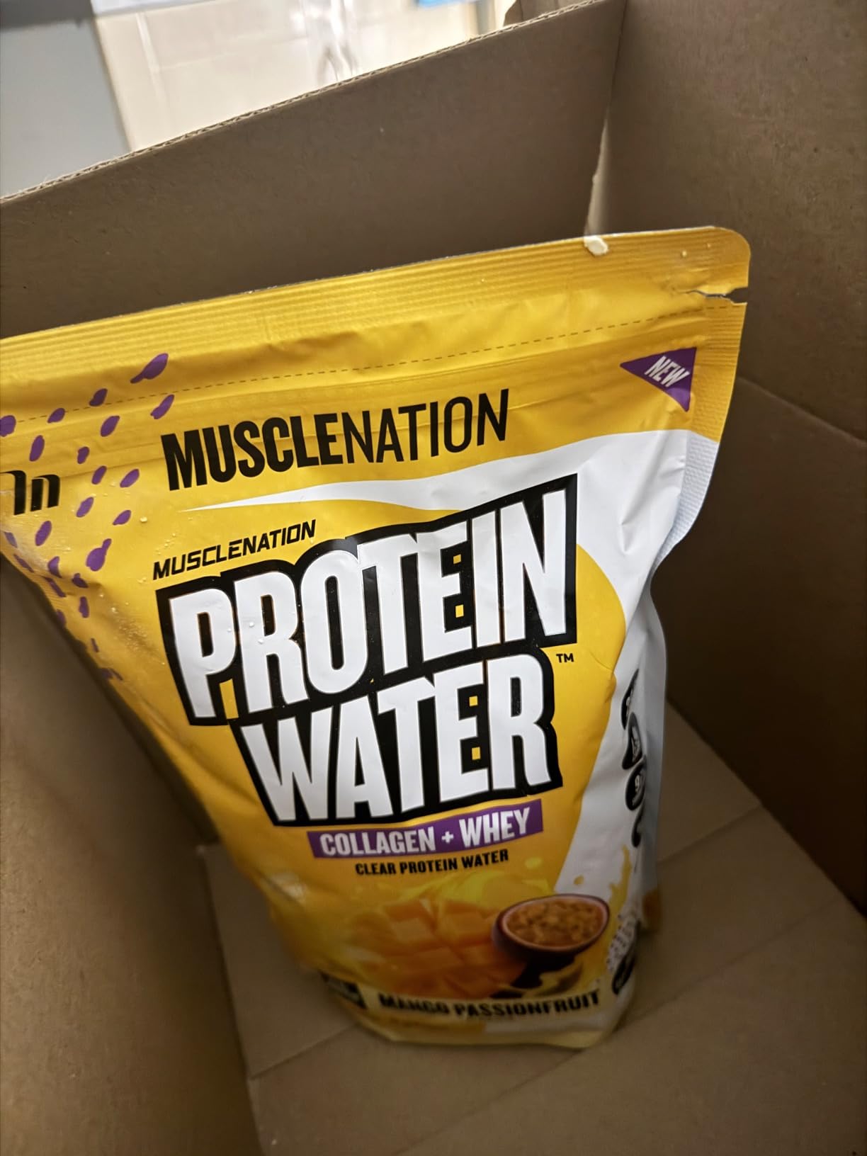 Muscle Nation Mango Passionfruit Protein Water 750g (25 Serves ...