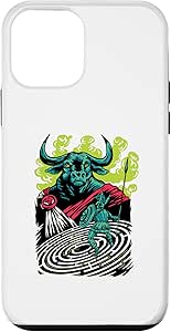 Amazon.com: iPhone 12 mini Labyrinth Conquest | Mythical Minotaurus Battle | MythoComix Case ...