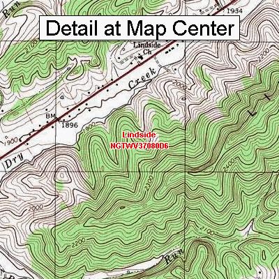 Amazon.com: USGS Topographic Quadrangle Map - Lindside, West Virginia ...