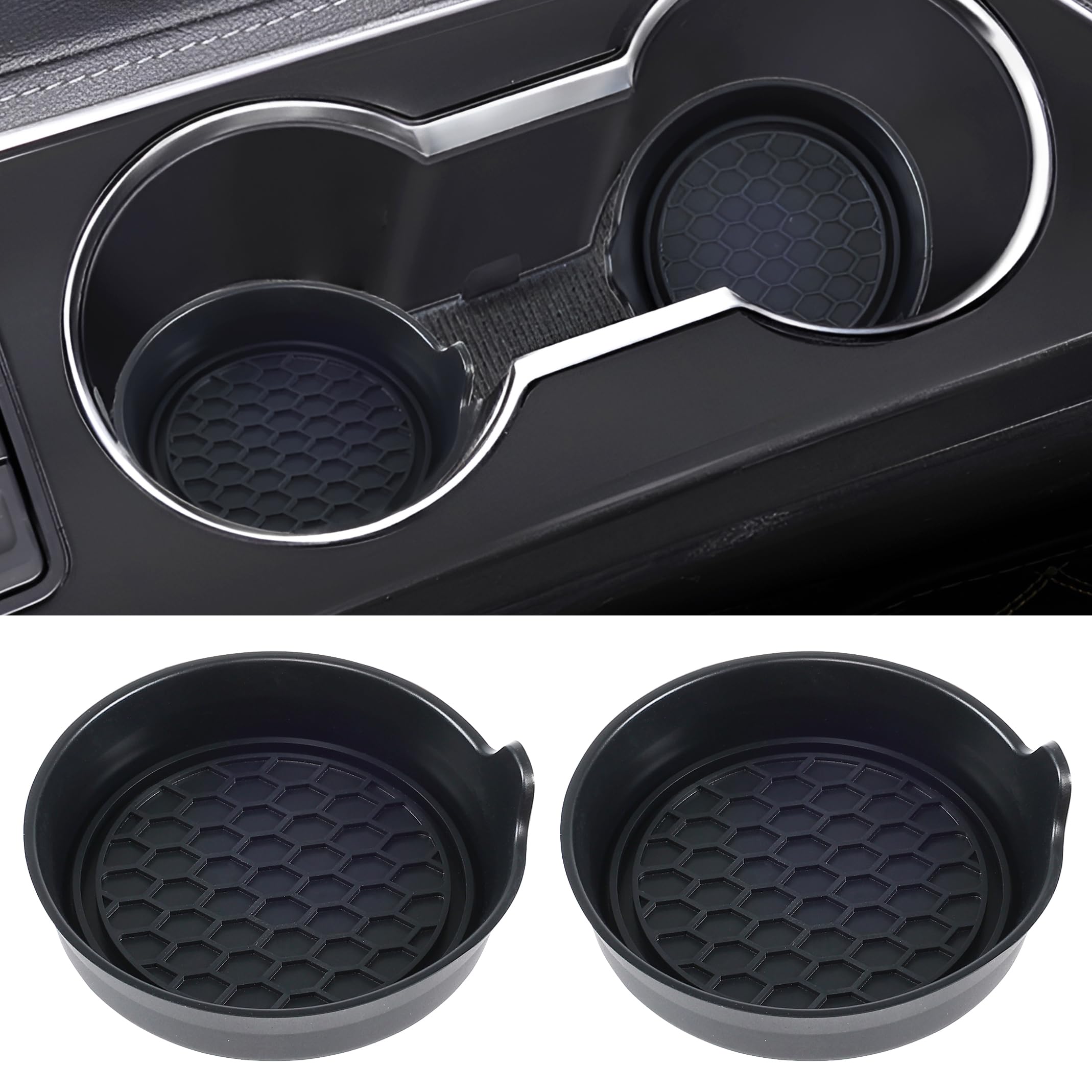 Amazon.com: Amooca Car Cup Coaster Universal Automotive Waterproof Non ...