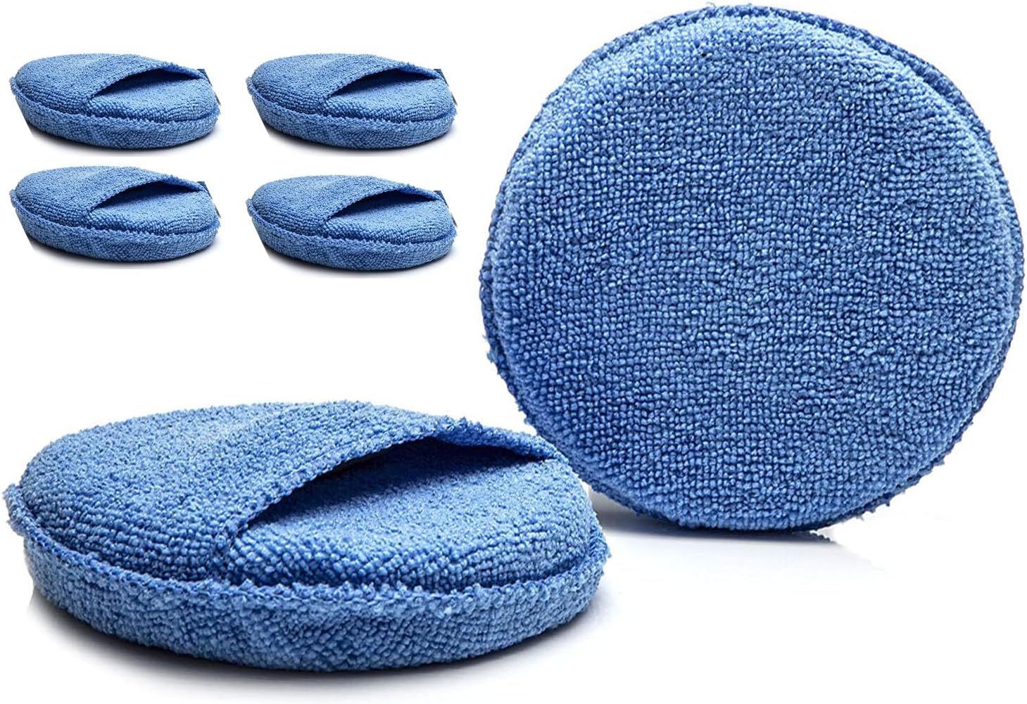 Amazon.com: GEEHUA 6 Pcs Microfiber Wax Applicator Pads for Car Care ...