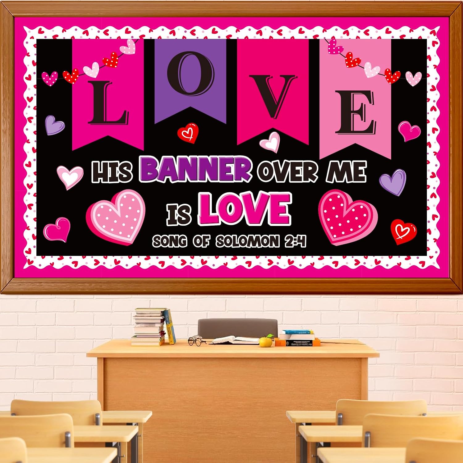 Amazon.com: Valentine's Day Religious Bulletin Board Decoration Set ...