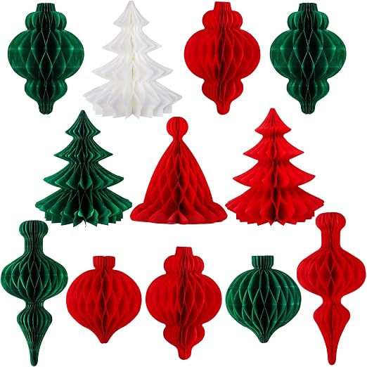 12 Pieces Christmas Decorations Table Decoration,Christmas Tree ...