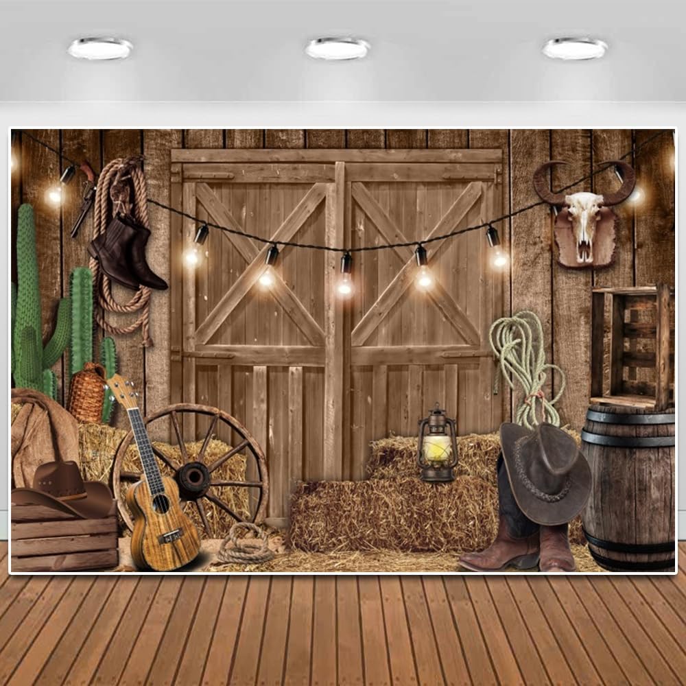 Amazon.com : Western Backdrop Party Decorations Western Wild West Rodeo ...