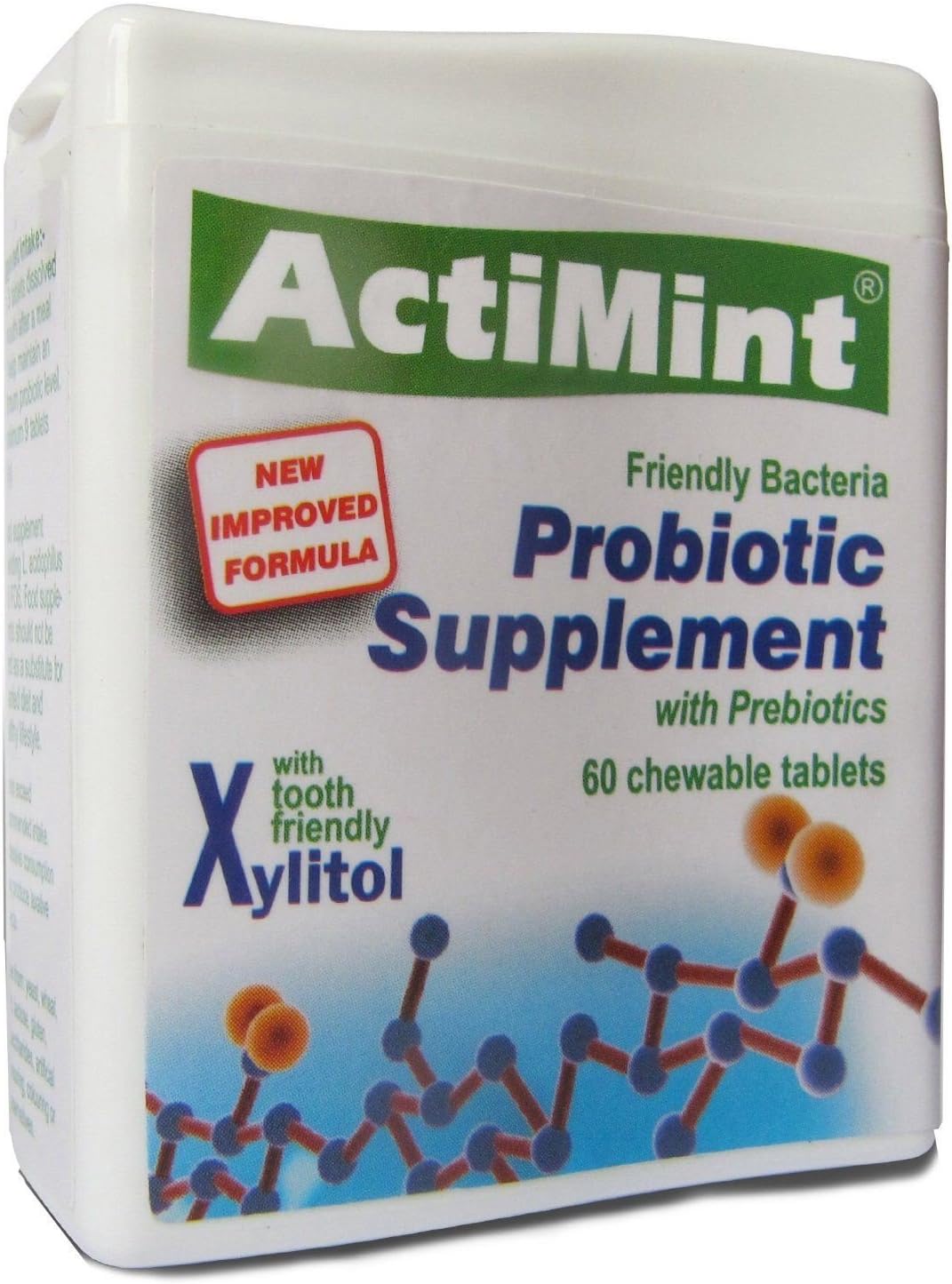 Amazon.com: Actimint Probiotic 60 Chewable Tablets (Pack of 4) : Health ...