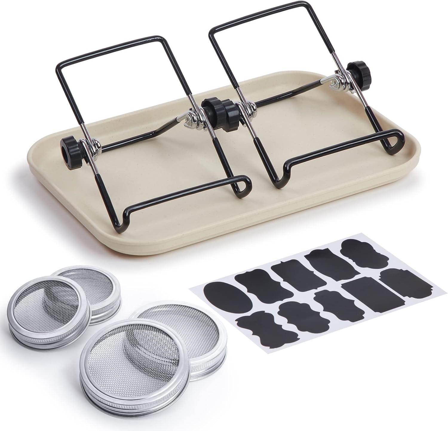 Amazon.com: BARIKUEO 2 PCS Sprouting Stands with 4 Stainless Steel ...